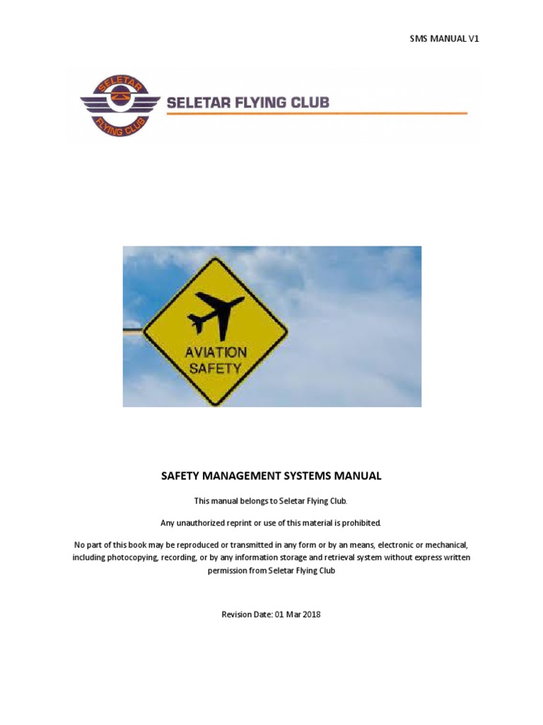 SFC Safety Management Sytem Manual | PDF | Risk | Risk Management