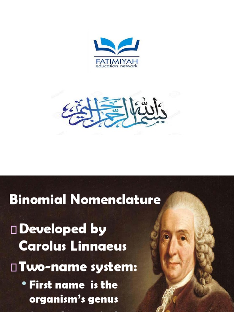 Chapter 3 Binomial Nomenclature | PDF | Wellness