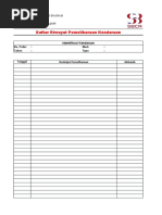 Checklist Pemeliharaan Mobil Operasional | PDF