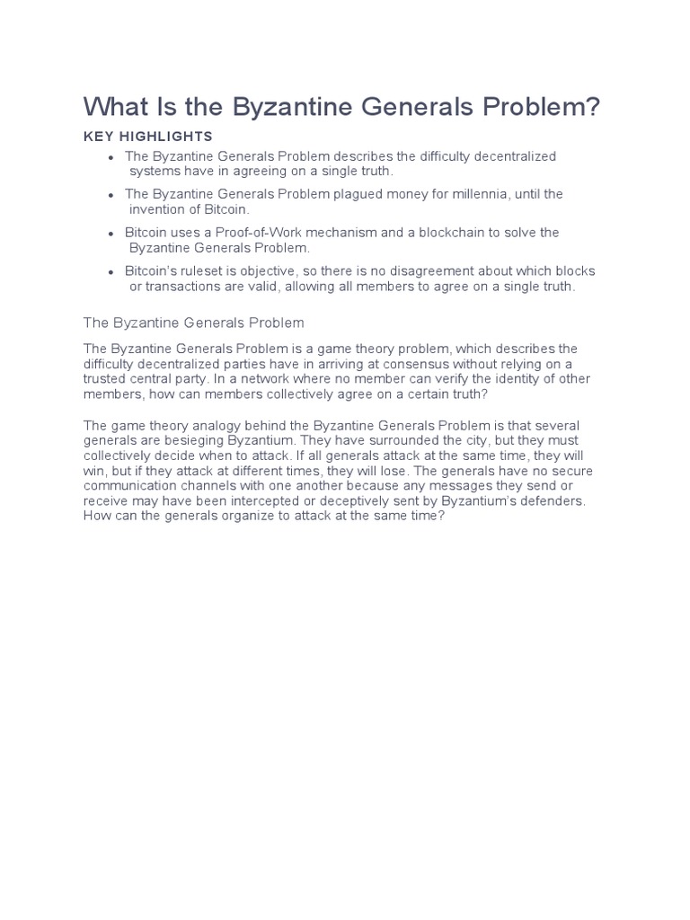 9.byzantine General Problem | PDF | Social Science