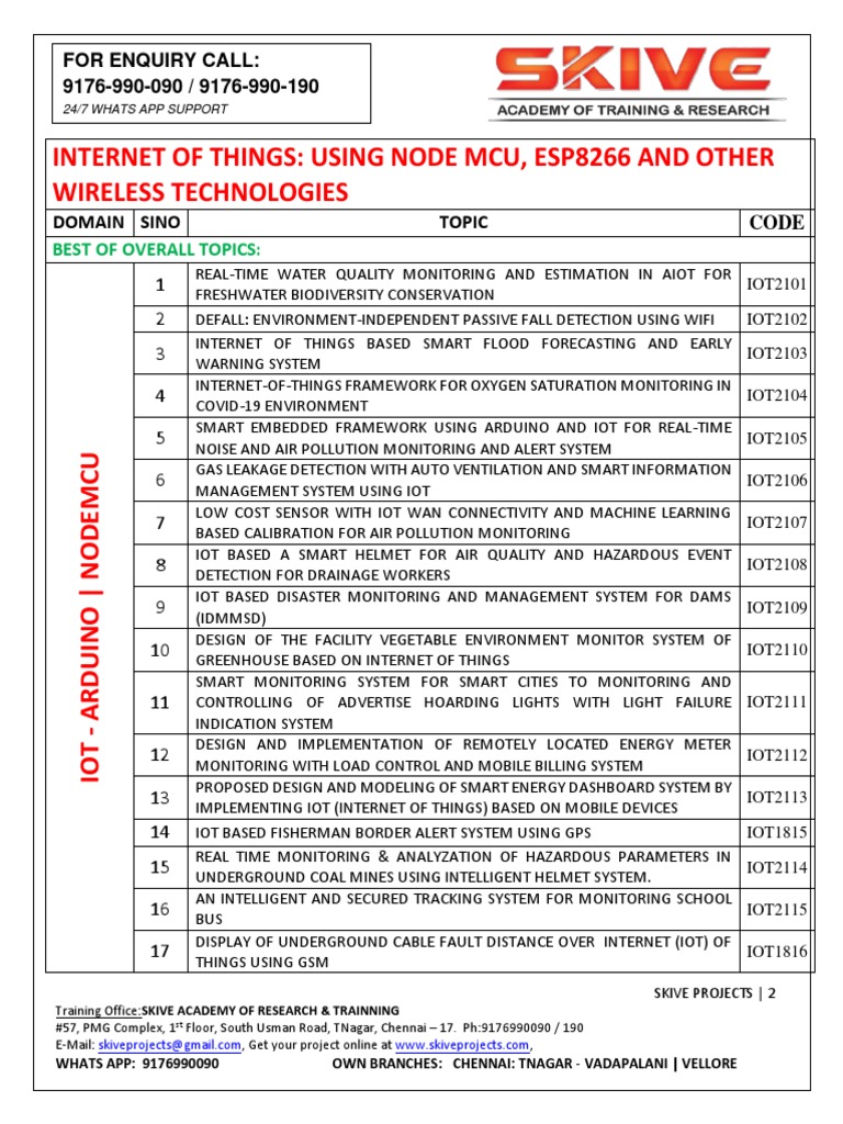 Topics Iot | PDF | Internet Of Things | Computer Science
