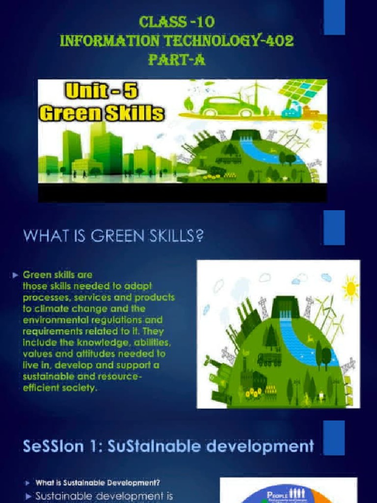 Green Skills | PDF | Resource | Sustainability