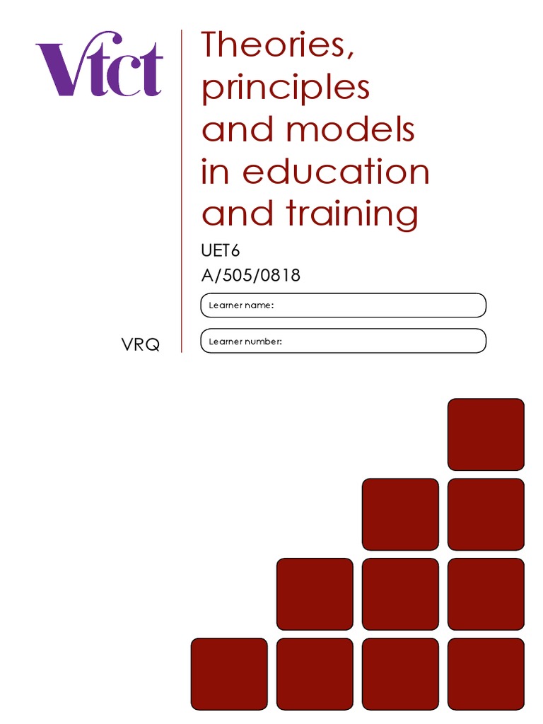 Theories and Models in Education Training | PDF | Business | Art