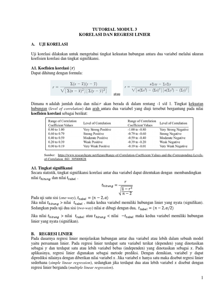 Tutorial Modul 3 Statistik - Excel - Minitab | PDF