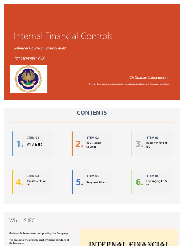 Sivaram Committee on Internal Controls | PDF | Internal Control | Internal Audit