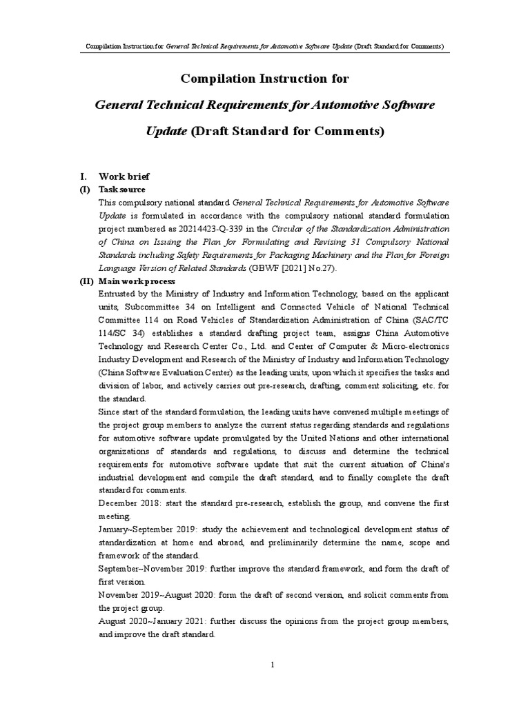 GB XXXX Software Update - Draft For Public Comments - Compilation ...