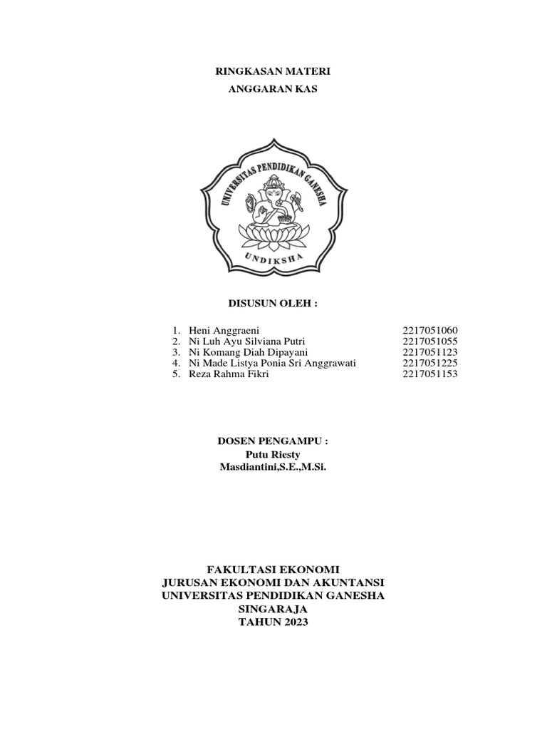 2G - Kelompok 4 - Anggaran Kas | PDF