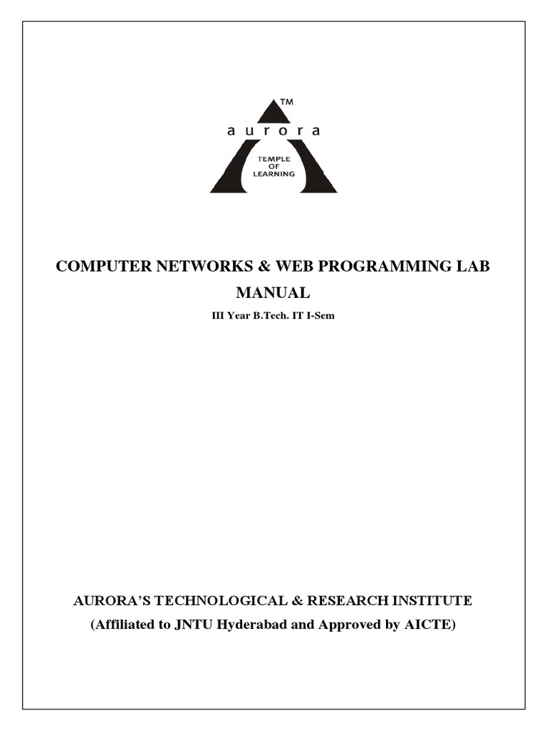 CN and WP Lab Manual | PDF | Computer Network | Routing