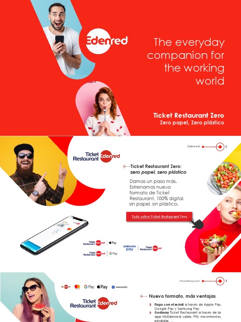 Ticket Restaurant Zero, zero papel, zero plástico | PDF | Aplicación movil