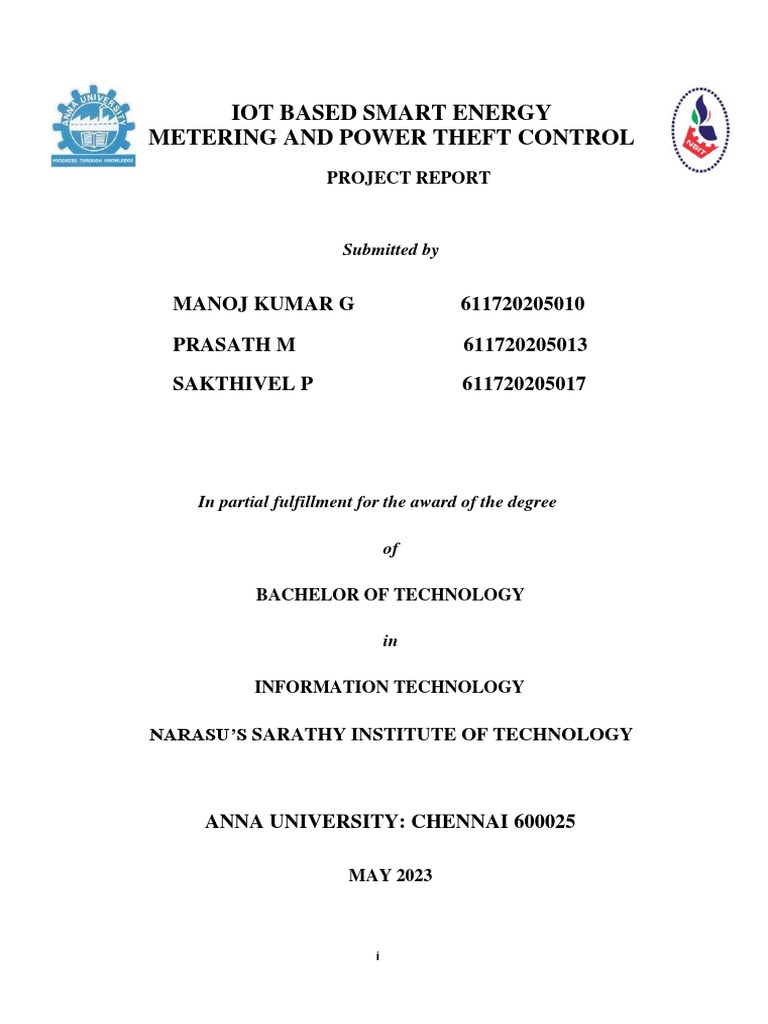 Iot Based Smart Energy Metering and Power Theft Control | PDF | Rectifier | Power Supply