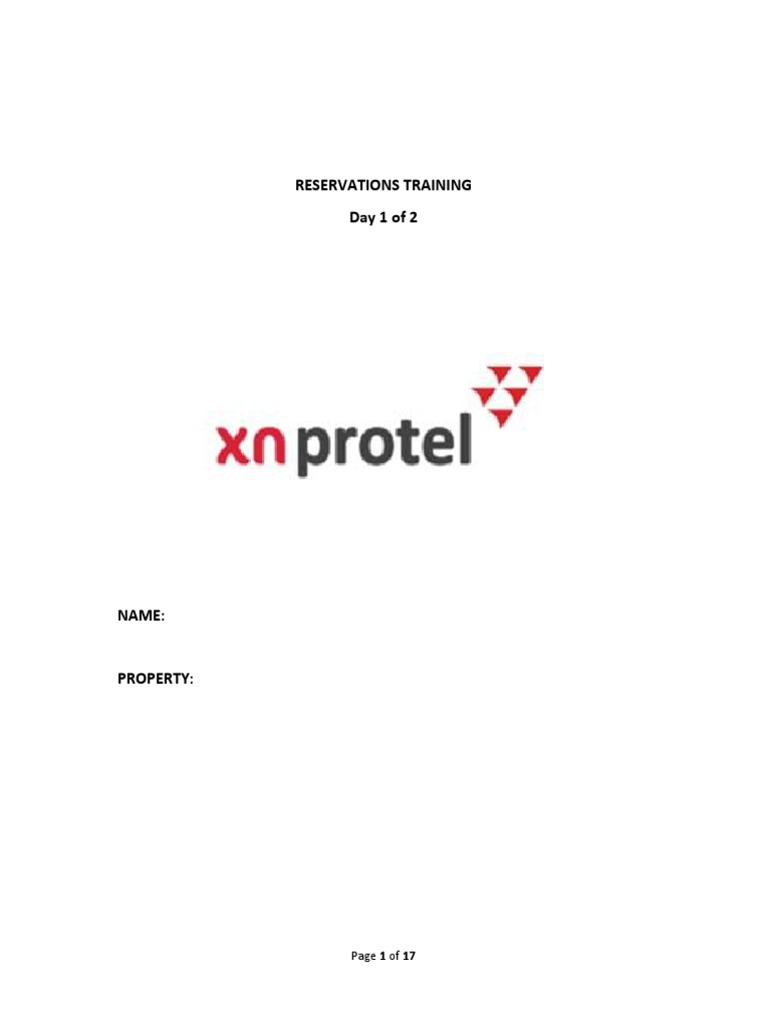 Protel Reservation Training - 1 | PDF | Icon (Computing) | Dialog Box