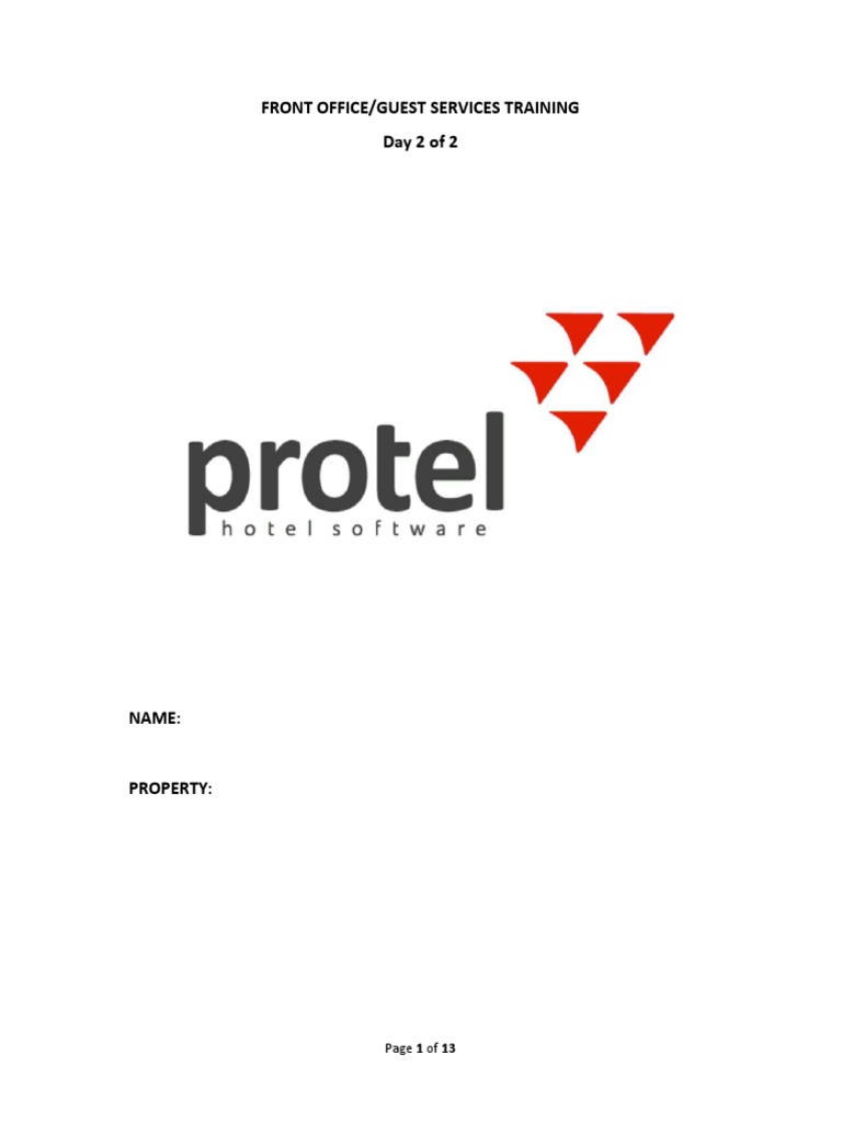 Protel Fo Training - 2 | PDF | Transaction Account | Computer Science