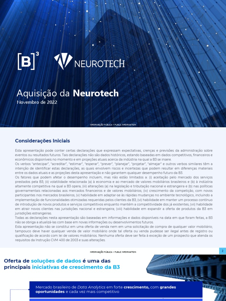 B3 Neurotech 2022 | PDF | Negócios