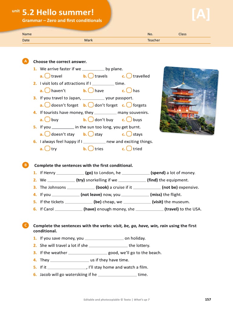 7º Ano Conditionals - Reading - Listening | PDF