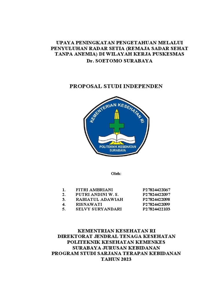 PROPOSAL MBKM PKM Dr. SOETOMO | PDF | Sains & Matematika