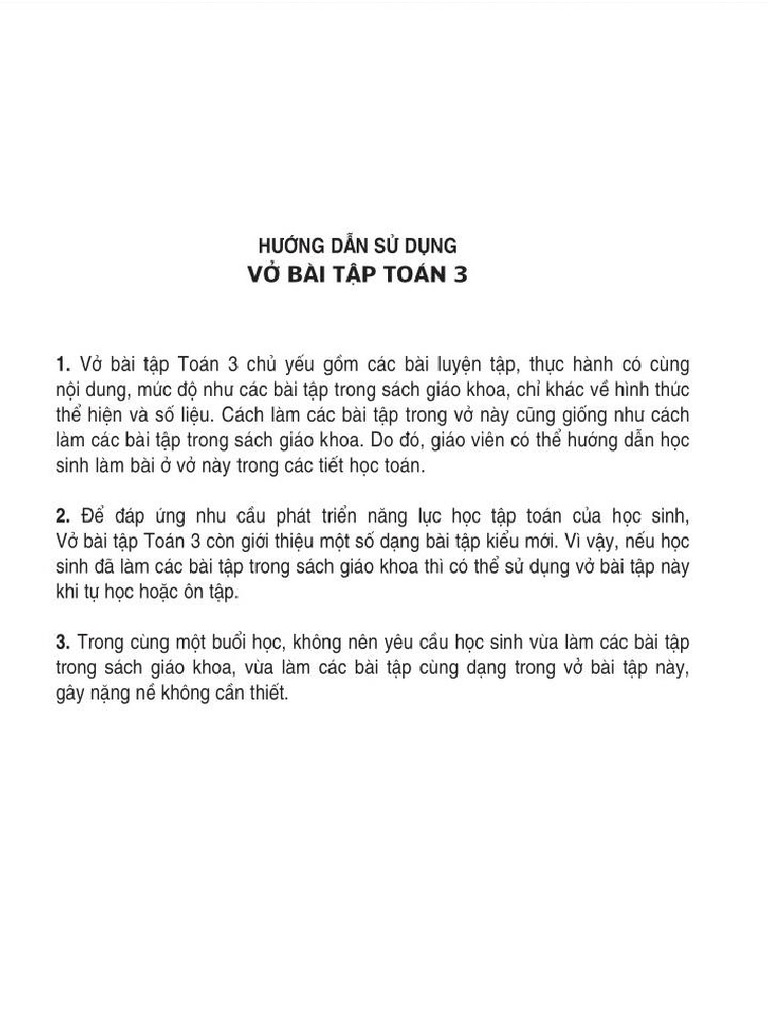 VBT Toan 3 Tap 1 | PDF