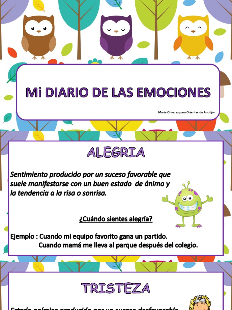 Diario de Mis Emociones para Niños | PDF