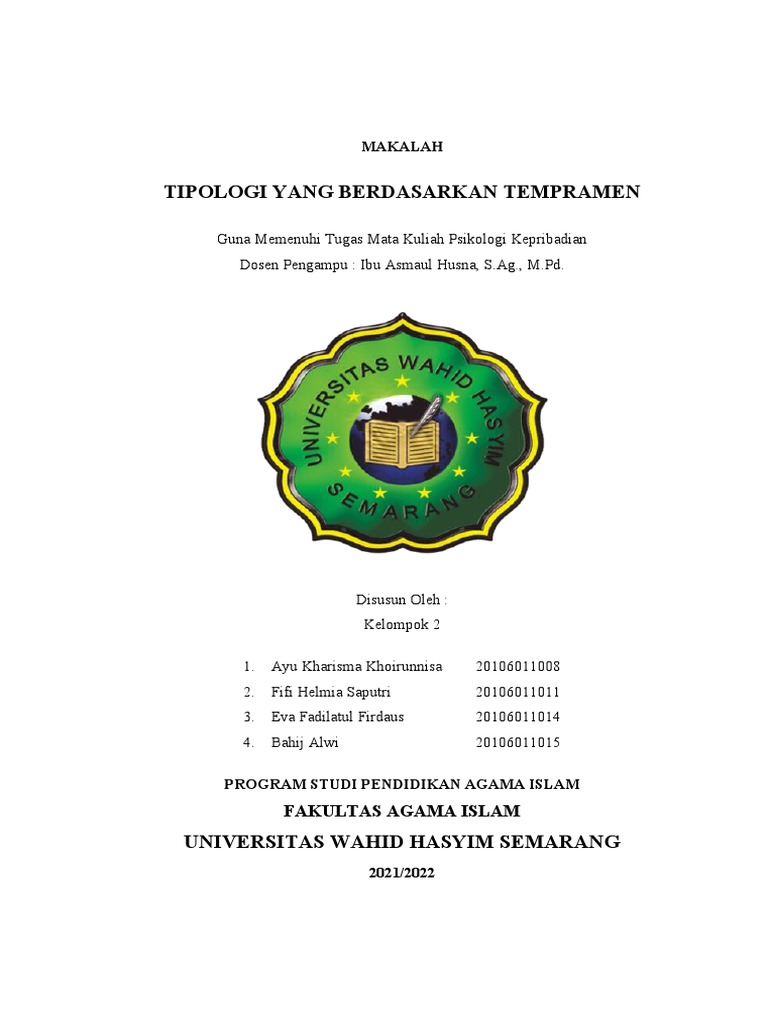 Makalah Psikologi Kepribadian Kelompok 2-1 | PDF | Pengembangan Diri