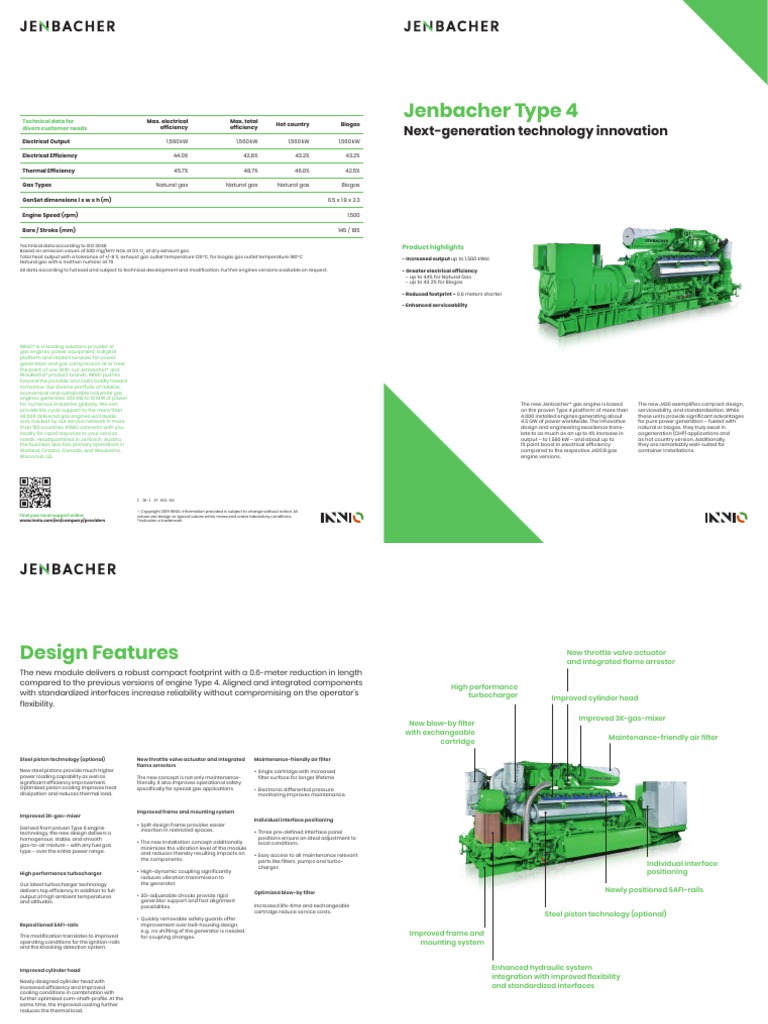 Innio Fs j420 2019 A4 en Screen Ijb-119001-En | PDF | Engines ...