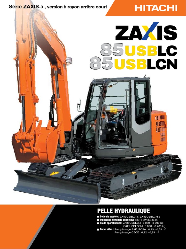 Zaxis 85 Usblc-3 Fiche Technique | PDF
