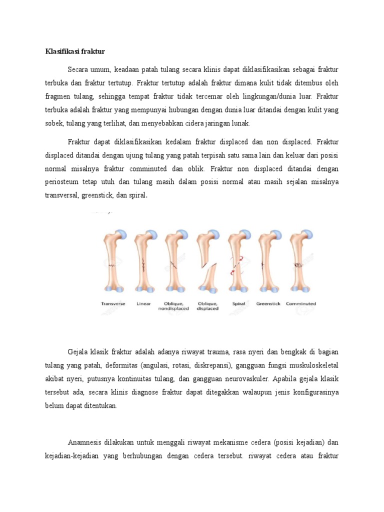 Klasifikasi dan Deformitas Fraktur | PDF | Sains & Matematika