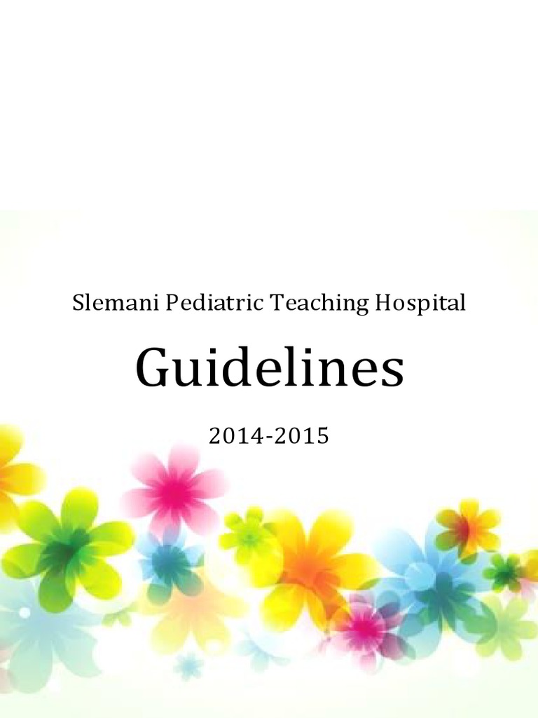 Pediatric Hospital Guideline | PDF