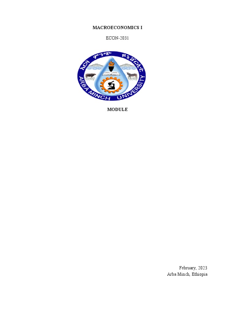 Macro I Module | PDF | Macroeconomics | Keynesian Economics