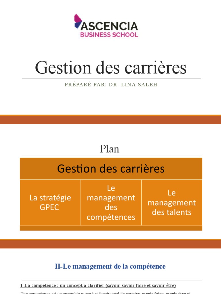 Managment de La Compétence | PDF | Compétence (Ressources humaines ...