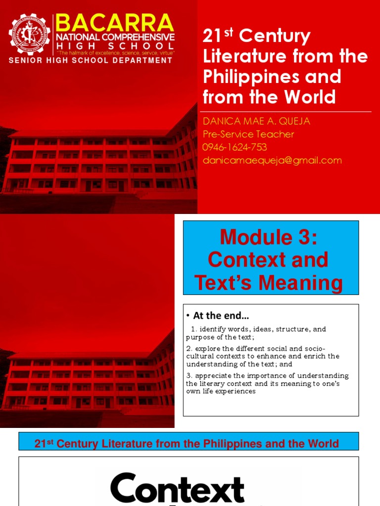 Context and Texts Meaning 2 | PDF | Books | Writers