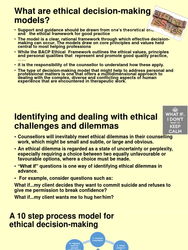 Navigating Ethical Decision-Making Challenges | PDF | Decision Making ...