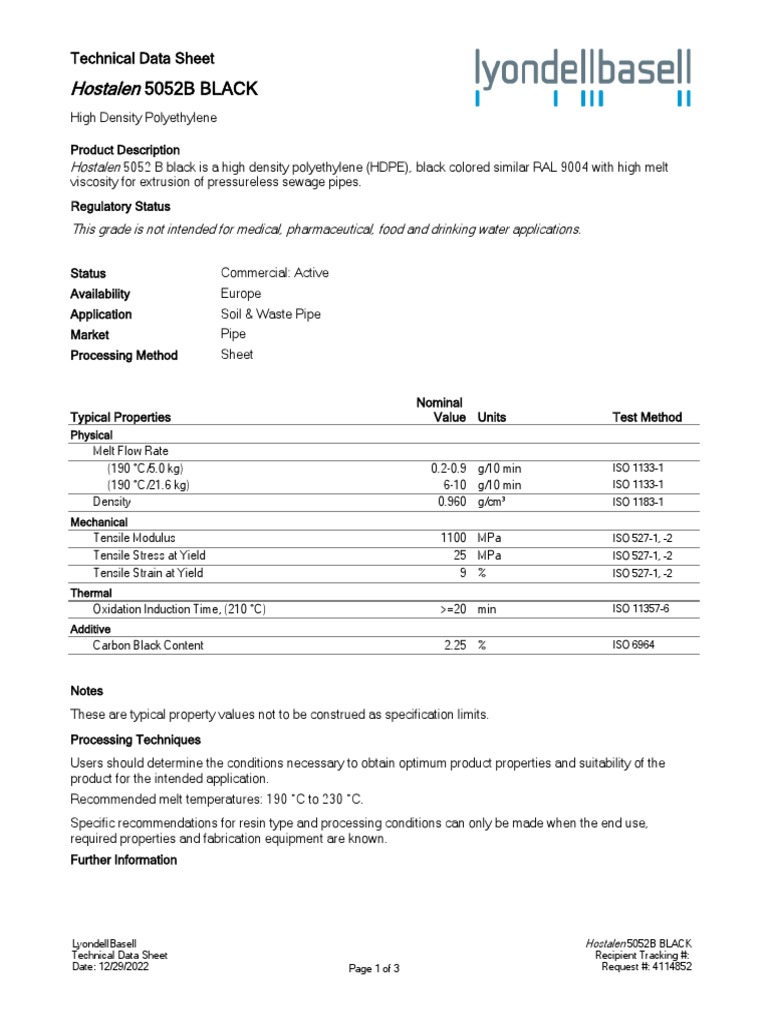 Bassel 5052b Black | Download Free PDF | Materials | Physical Sciences