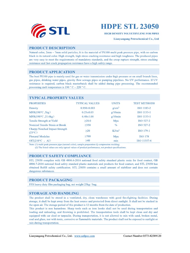 STL 23050 Technical Datasheet V1 | PDF