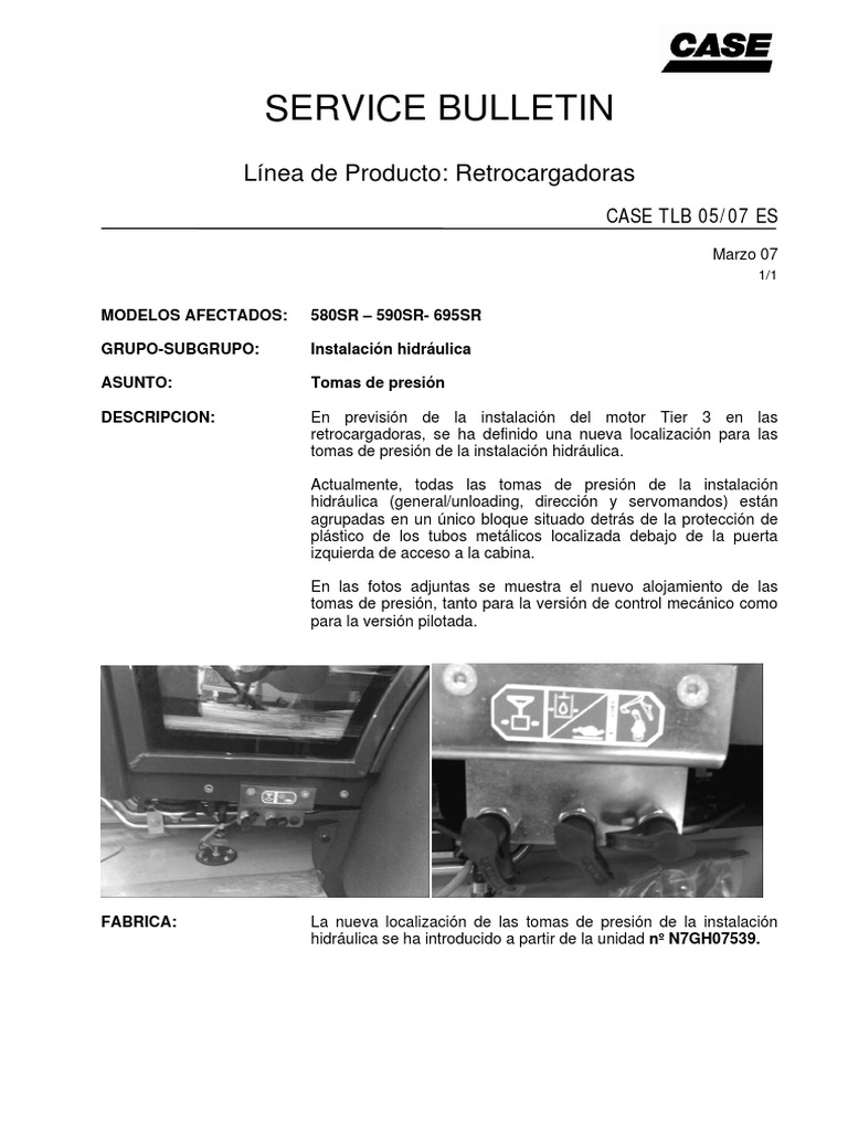 Case TLB 05-07 Es | PDF