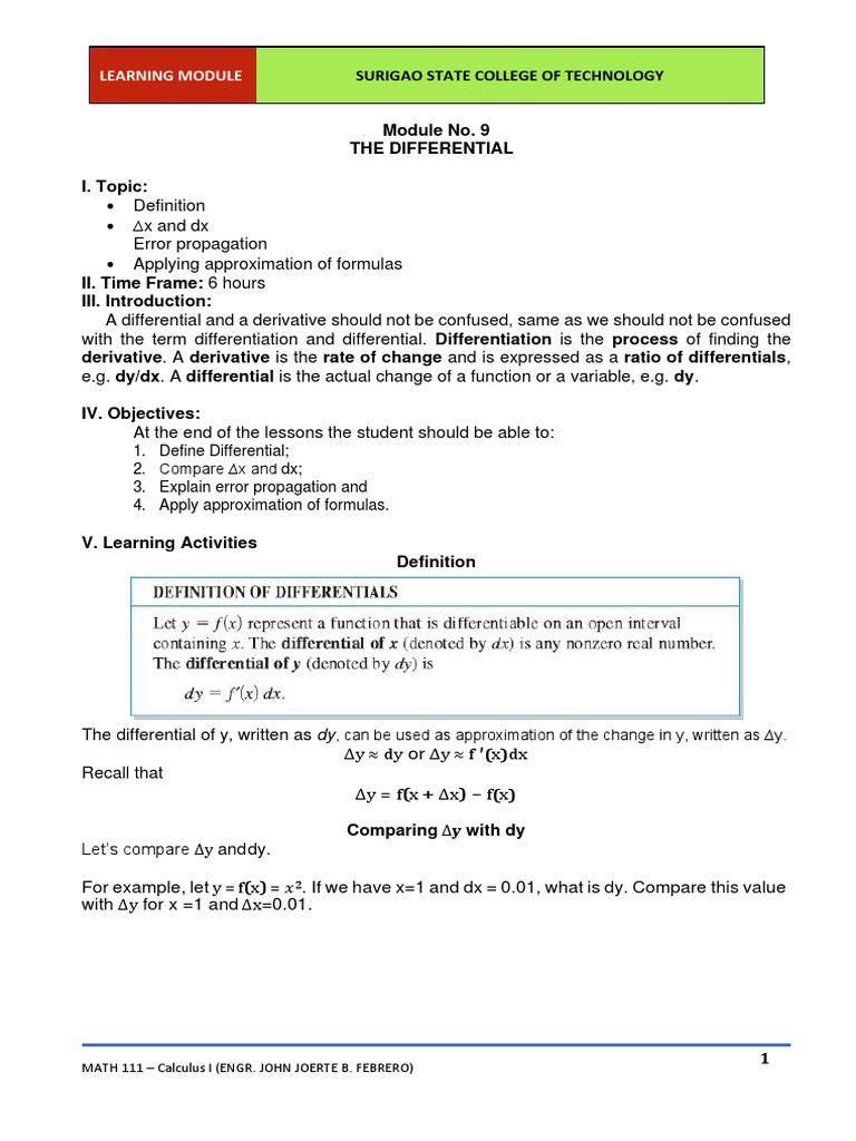 Finals Module Math111engr Febrero Pdf Trigonometric Functions