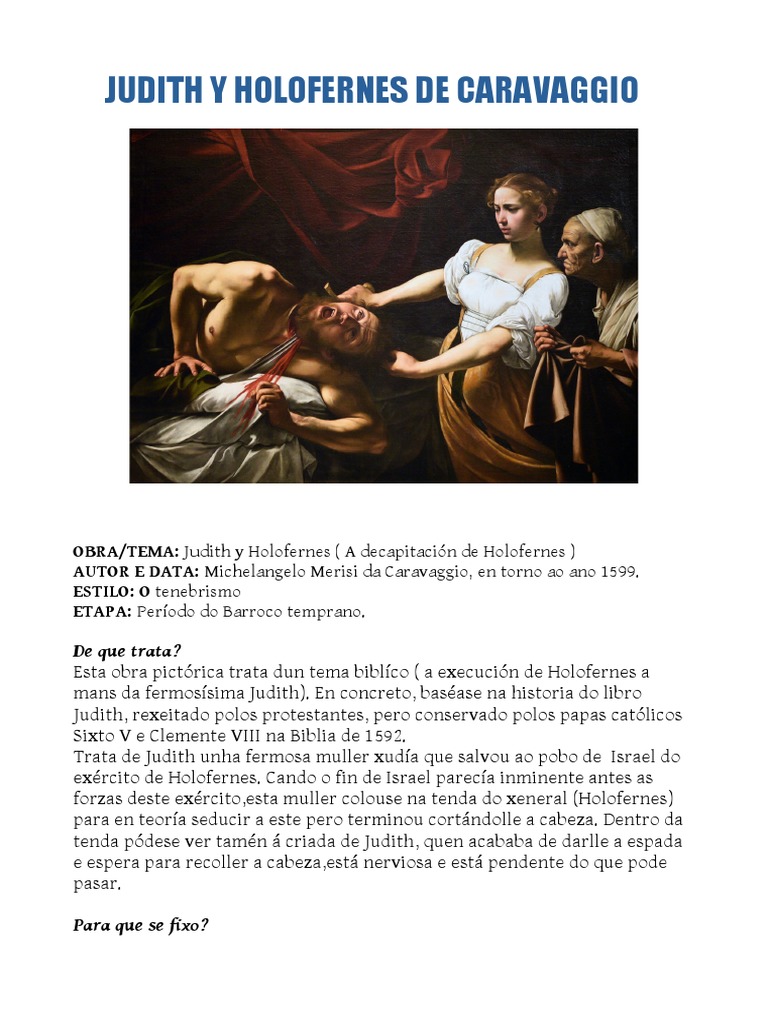 Judith y Holofernes | PDF