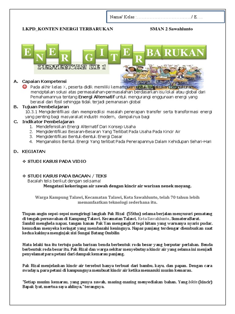 LKPD Lesson Study | PDF