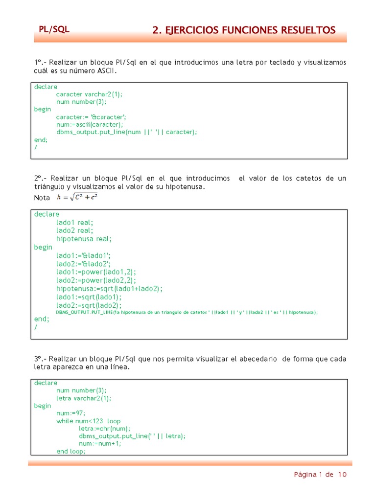 II PARTE PL SQL 2 FUNCIONES y SEGURIDAD RESUELTOS | PDF