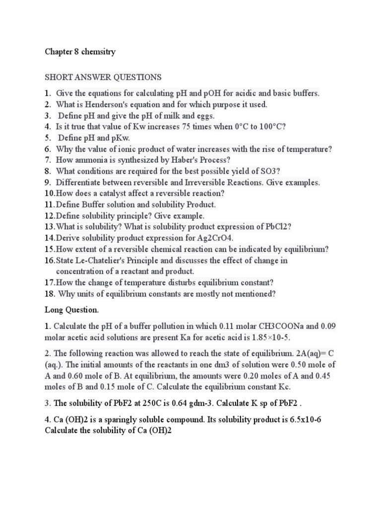 Chapter 8 chemsitry | PDF