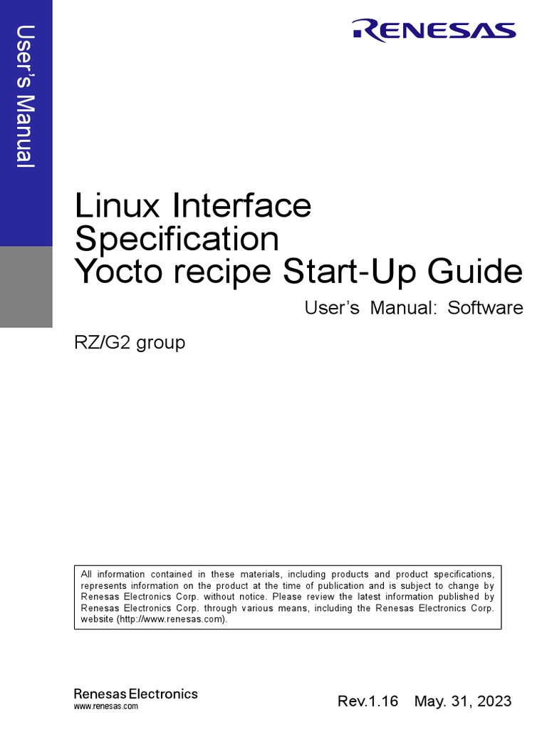 R01us0398ej0116 RZ G | PDF | Booting | Linux