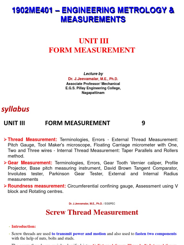 Unit 3 Form Measurements | PDF | Home & Garden | Science & Mathematics