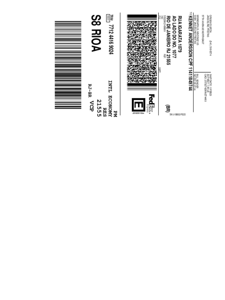 Shipping Label | PDF | Trade | International Business