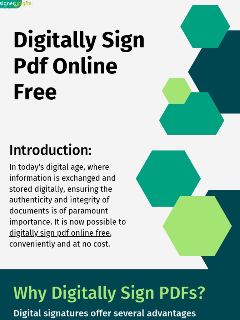 Digitally Sign PDF Online Free | PDF | Computers
