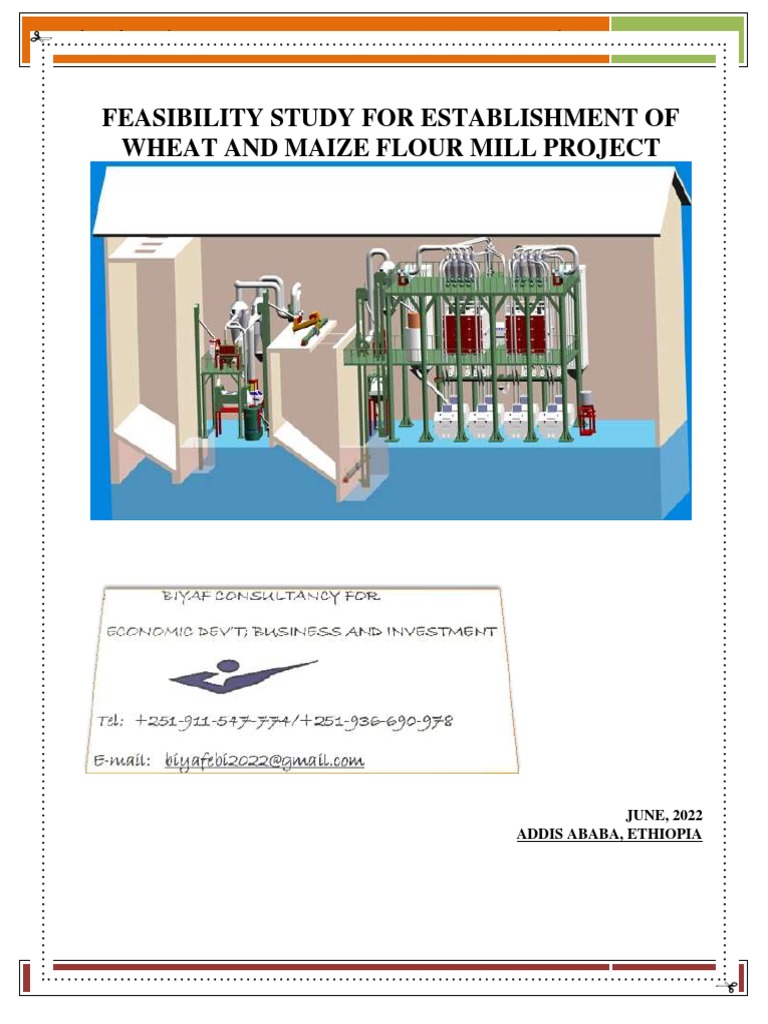 Flour Mill Feasibility Study | PDF | Wheat | Cereals