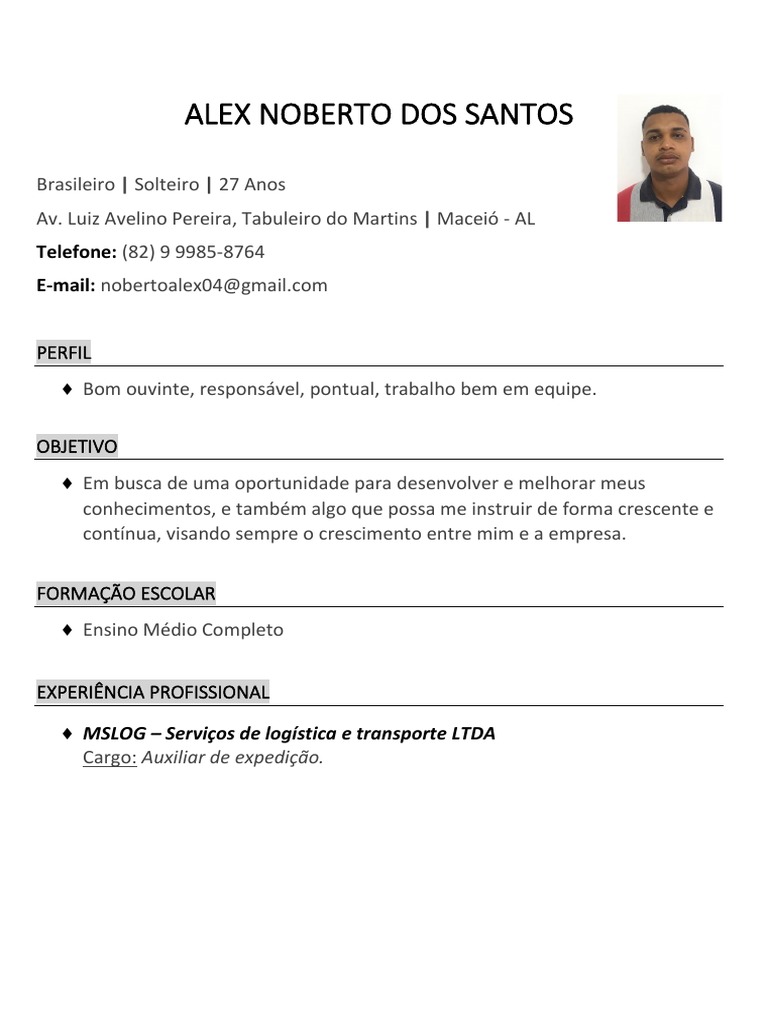curriculo alex | PDF