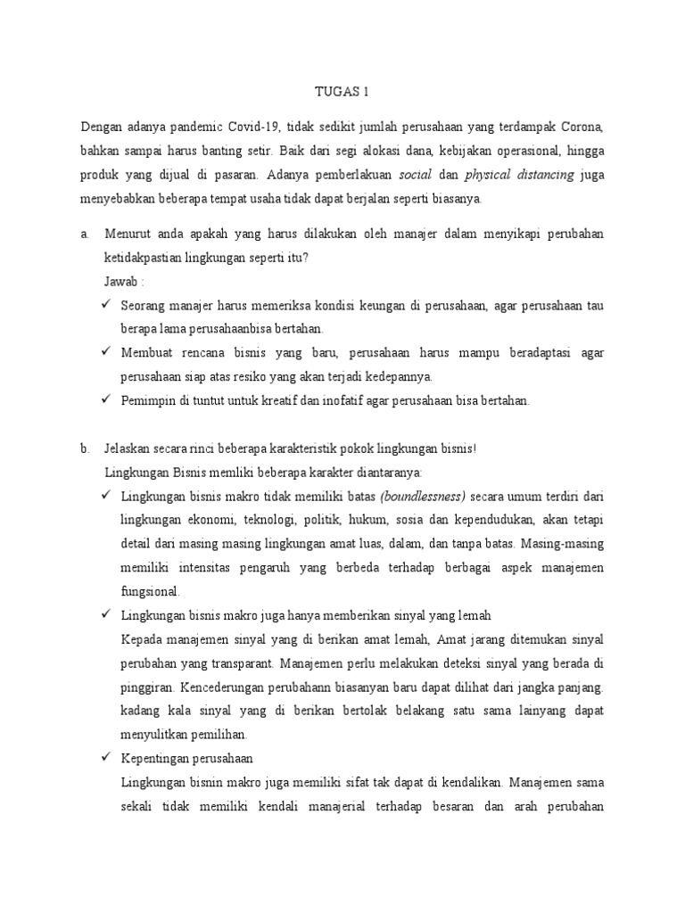 EKMA4414 - Tugas 1 - Arincha Yuvinda Sari Handevi | PDF