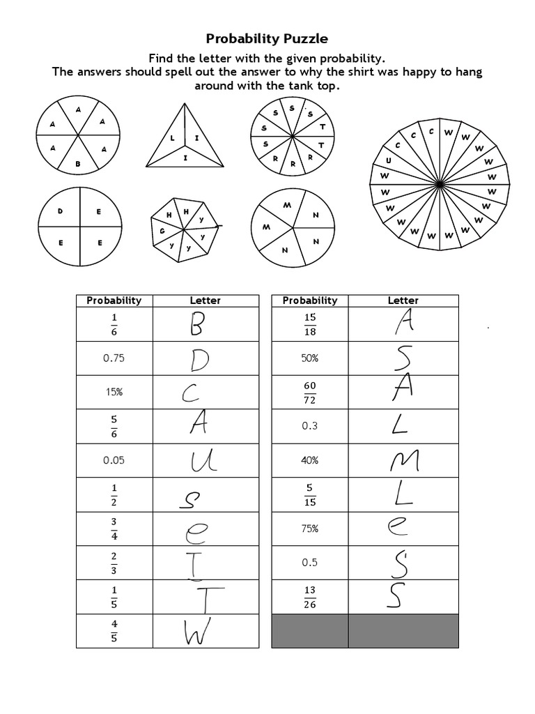 Probability Puzzle | PDF