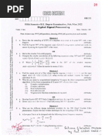 VTU Exam Question Paper With Solution of 18EE63 Digital Signal Processing Aug-2022-Sumit Mohanty ...