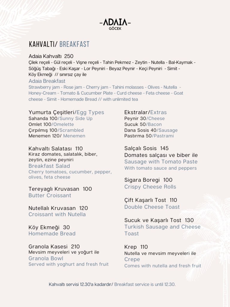 Menu | PDF