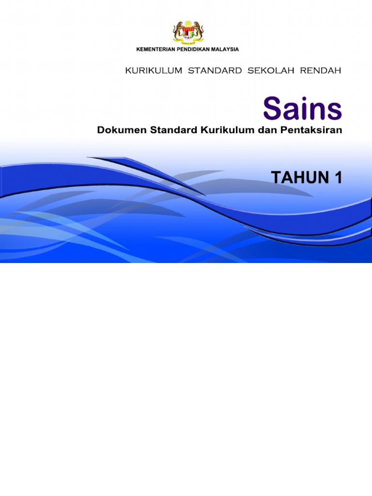 DSKP SAINS TAHUN 1 (KSSR SEMAKAN) | PDF