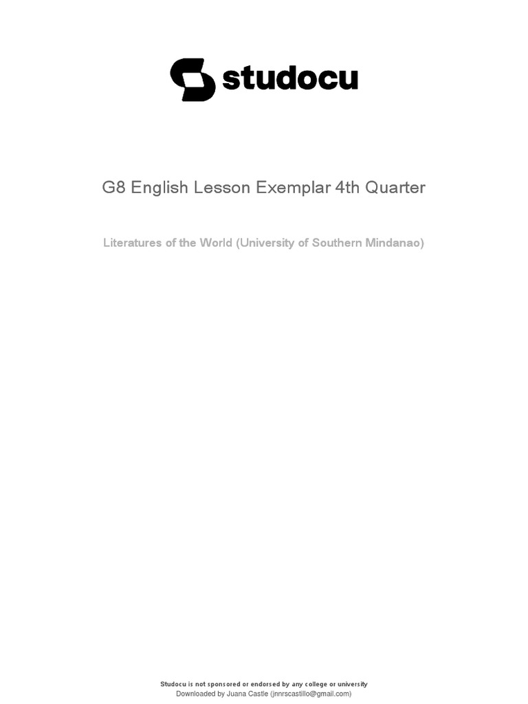 g8 English Lesson Exemplar 4th Quarter | PDF | Cognitive Science ...